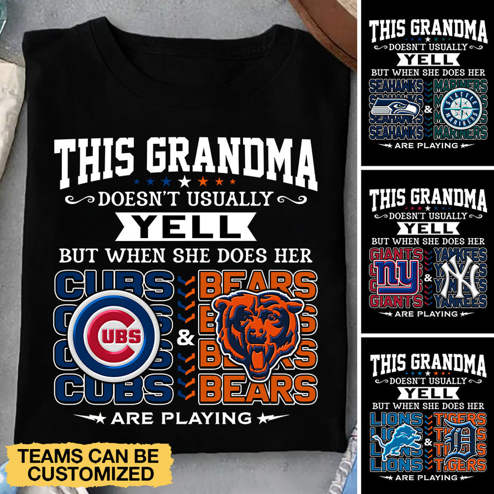 This Grandma Doesn't Usually Yell Shirt - Customized Shirt – dekor365